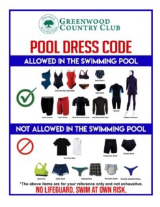 Pool Rules – Greenwood Country Club