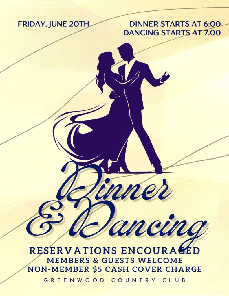 Dinner & Dancing – Greenwood Country Club