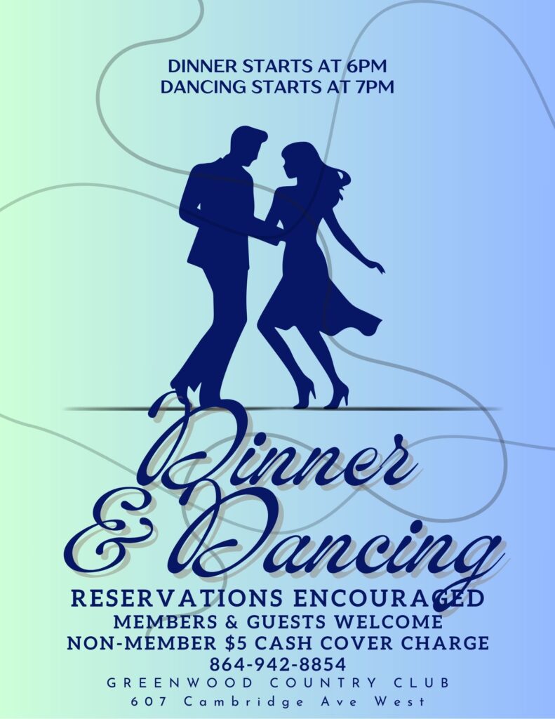 Dinner & Dancing Night – Greenwood Country Club